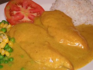 Receta Pechugas al Curry y Coco - LOCOS X LA PARRILLA